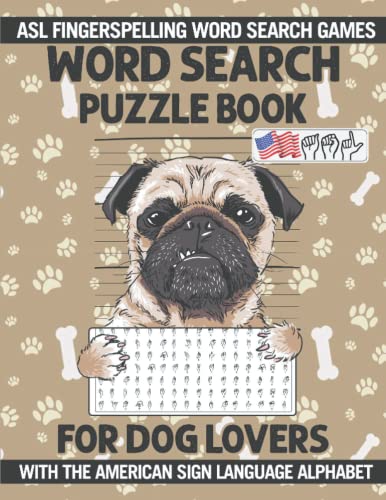 ASL Fingerspelling Word Search Games: Large Print Word Find Activity ...