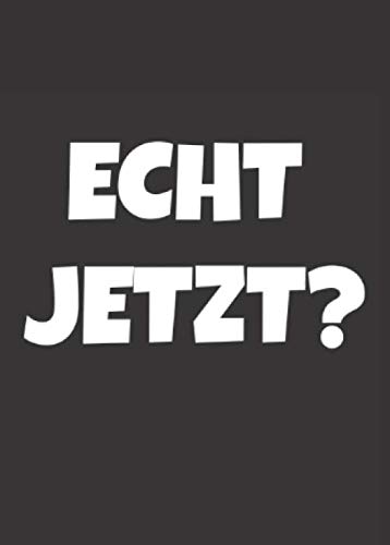 Echt jetzt?: Kleines A6 Notizbuch, kariert, mit witzigem Spruch by ...