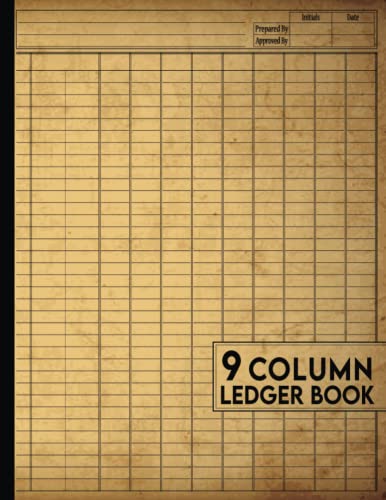 Accounting Ledger 9 Column Log Book: Texture grunge vintage old map ...