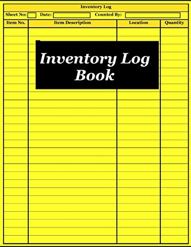 Inventory Log Book: The large record book to keep track of all your ...