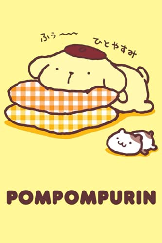 pompompurin Notebook: Cute College Wide Ruled Journal Notebook for ...