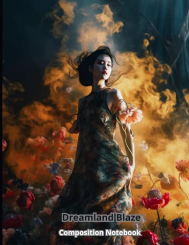 Dreamland Blaze: A Chinese Style Composition Notebook with Burning ...