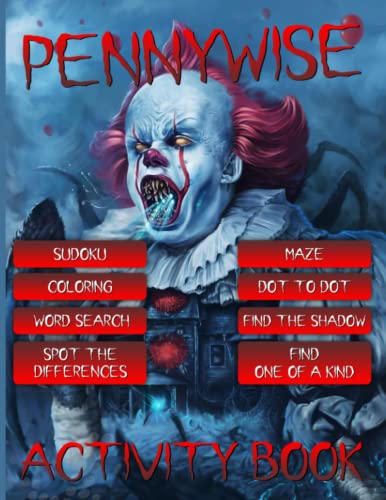 Pennywise Activity Book: Stress-relief Fun Coloring Designed To Relax ...