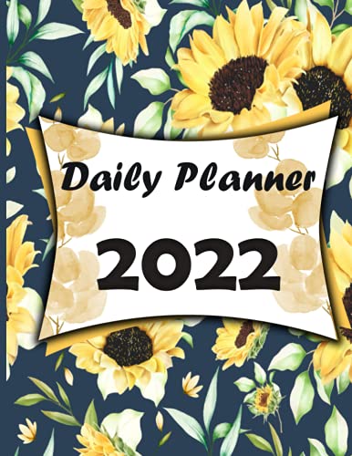 2022 Daily Planner: floral Daily Diary 2022 One Page per Day, To-Do ...