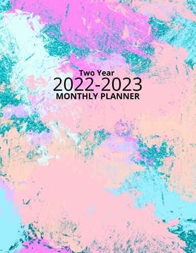 2022-2023 Two Year Monthly Planner: 2 Year Calendar Planner for Yearly ...