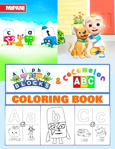 MiPan! - Alphablocks & Cocomelon ABC Coloring Book: Preschool Activity ...