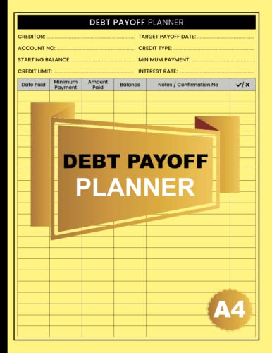 Debt Payoff Planner: Logbook With Check List To Control Your Financial ...