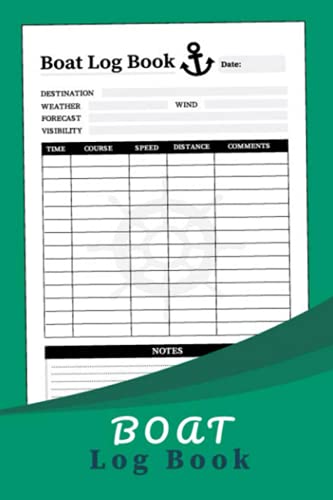 Boat Log Book: Record Trip Information, Vessel Info Journal, Notebook ...