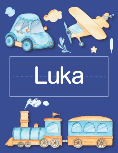 Luka Tracing Book For Kindergarten And Preschool: Personalized Primary ...