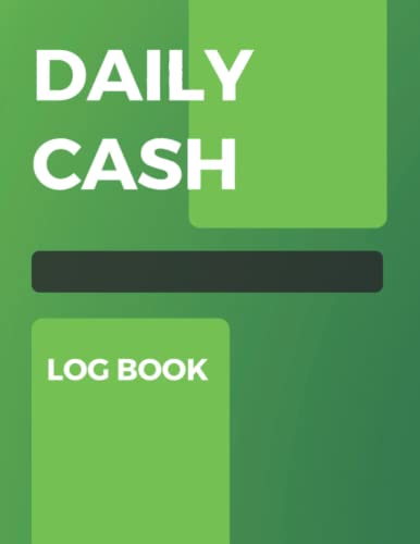 Daily Cash Log Book: Financial Record Keeping Notebook | Cash ...