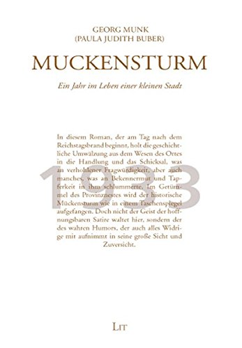 Muckensturm: Ein Jahr im Leben einer kleinen Stadt by Paula J. Buber ...
