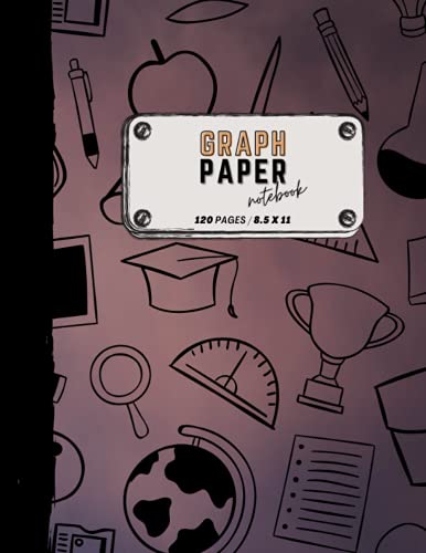 Graph Paper Notebook: Quad Ruled 4x4 with 120 Pages of 8.5 x 11 inches ...