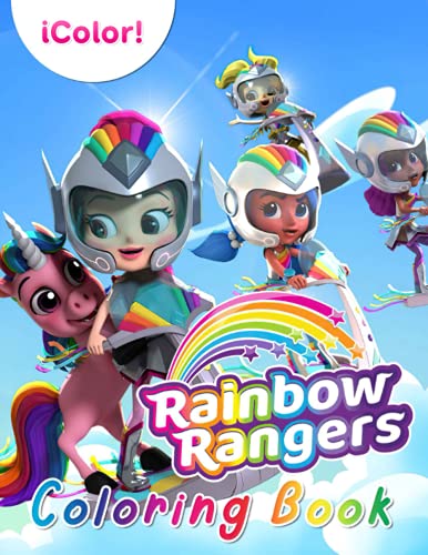Rainbow Rangers Coloring Book: Vivid Character Designs For Relaxation ...