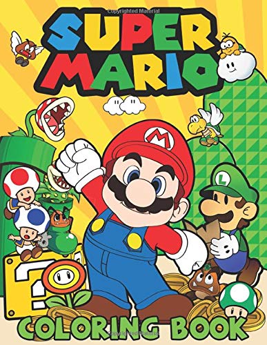Super Mario Coloring Book: +50 Exclusive Illustrations Of Mario ...