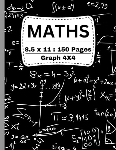 Maths Graph Notebook.: Math Graph Paper Composition Notebook for ...