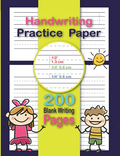 Handwriting Practice Paper: Writing Practice Paper books for 1st , 2nd ...
