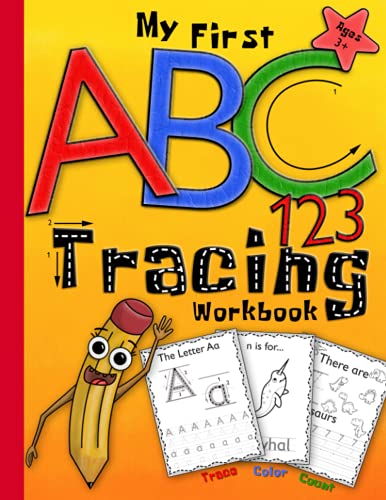 My First ABC 123 Tracing Workbook: Learn to Write, Letter and Number ...