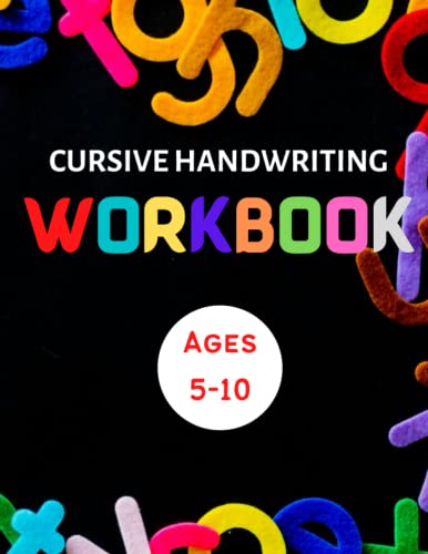 Cursive Handwriting Workbook for Kids Ages 5-10 with Animals ...