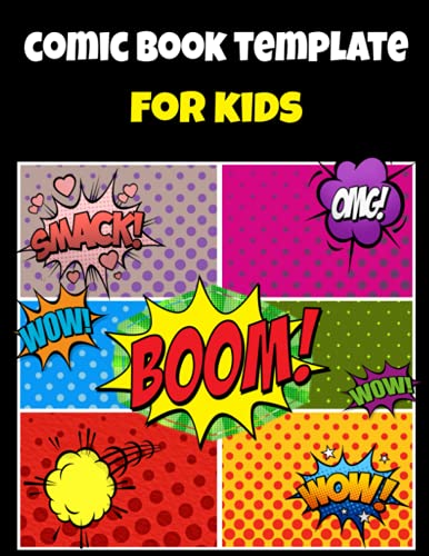 Comic Book Template for Kids: Draw Your Own Comics - 100 Pages of Fun ...