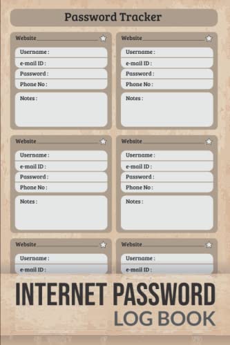 Internet Password Log Book: Password Book with Alphabetical Tabs ...