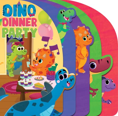 Little Hippo Books Dino Dinner Party - Children's Board Book with ...
