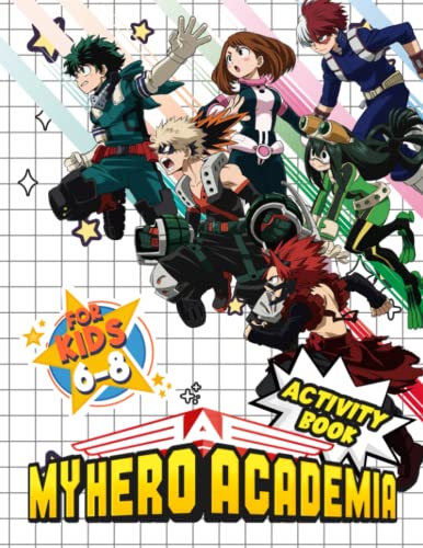 Heroes Anime Activity Book For Kids: Awesome Activities Including Mazes ...