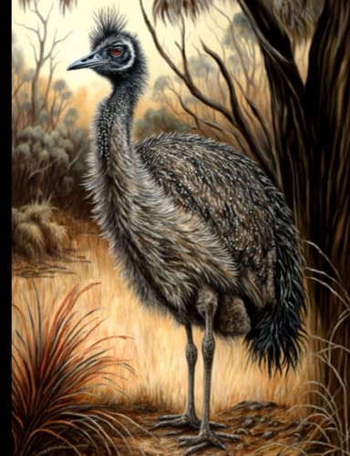 Emu Journal: Cute Aesthetic Vintage Watercolor Cover Art for Emu Lovers ...