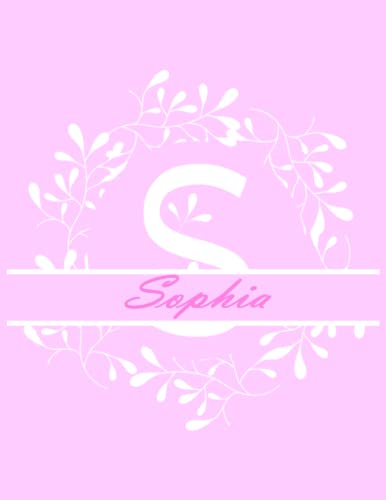 S: Monogram S Notebook. Letter S Initial Journal For Girls. Sophia ...