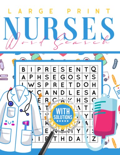 Word Search for Nurses: Relaxing and Fun Puzzle Book for Nurses by ...