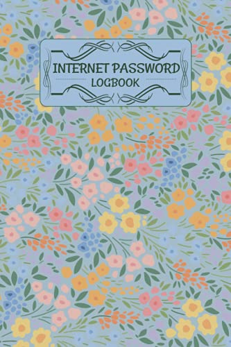 Internet Password Logbook: A Beautiful flowral and simple background ...