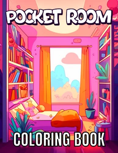 Pocket Room Coloring Book: Tiny, peaceful, and cosy illustrations are ...