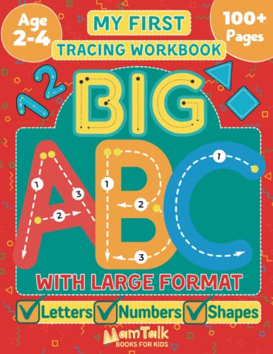 My First Big Tracing Workbook with Large Format Letters, Numbers ...