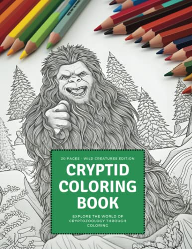 Cryptid Coloring Book: Explore the World of Cryptozoology Through ...