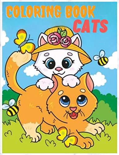 Cats Coloring Book for Kids: Fun And Easy Coloring Pages in Cute Style ...