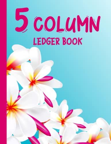 5 Column Ledger Book: Accounting Ledger Book for Bookkeeping, Columnar ...