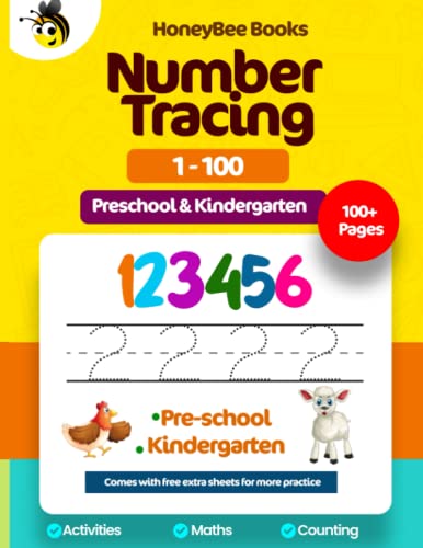 Number Tracing Workbook for Preschoolers: Preschool Number Tracing for ...