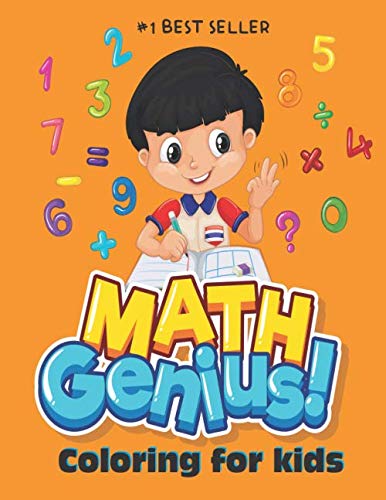 Math Genius Coloring book for kids: Number coloring book for kids ...