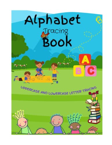ALPHABET TRACING BOOK: Tracing uppercase and lowercase alphabets A-Z by ...