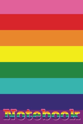 Notebook, Journal, Writing pad, LGBTQ original pride flag, Wide ruled ...