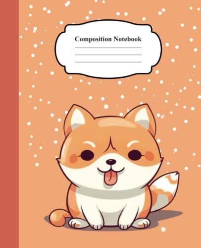 Composition Book: Kawaii Chibi Shiba Inu Composition Notebook | College ...
