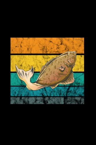 Halibut Fish Fishermen Fishing: Blank Lined Journal Notebook for ...