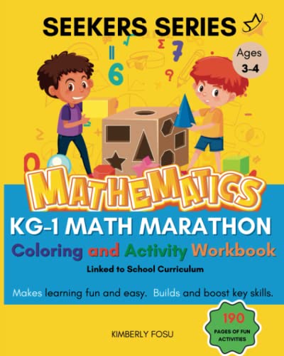 KG-1 MATH MARATHON: COLORING AND ACTIVITY WORKBOOK by Kimberly Fosu | Goodreads