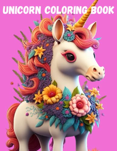Unicorn Coloring Book: 20 Drawings to Color. For Kids and Toddlers. by ...