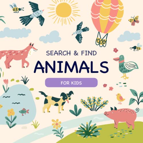 Search and Find Animals for Kids: Fun Hidden Object Picture Book Game ...