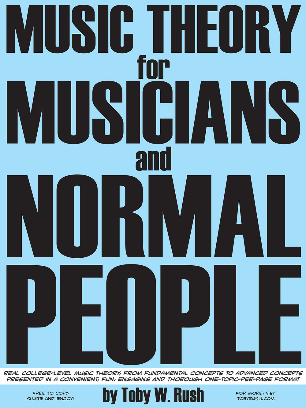 Music Theory for Musicians and Normal People by Toby W. Rush | Goodreads