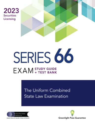 SERIES 66 EXAM STUDY GUIDE 2023+ TEST BANK by The Securities Institute ...