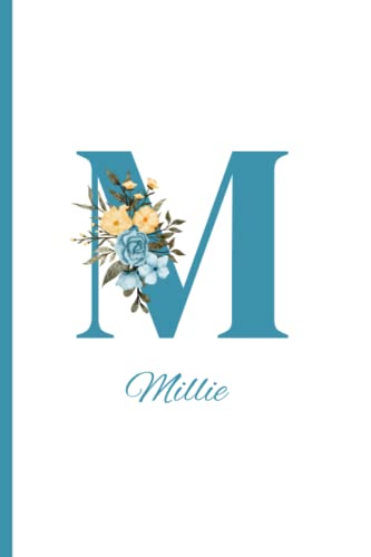 Millie : Personalized initial floral notebook |Personalised Name ...