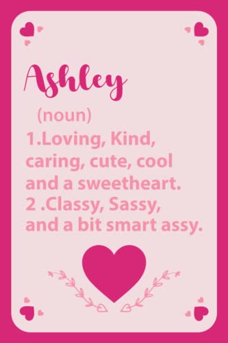Ashley Definition: Personalized Name Notebook for Girls and Women Named ...