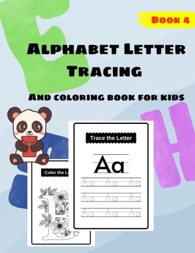 Alphabet Letter Tracing And coloring book for kids: Cursive for ...