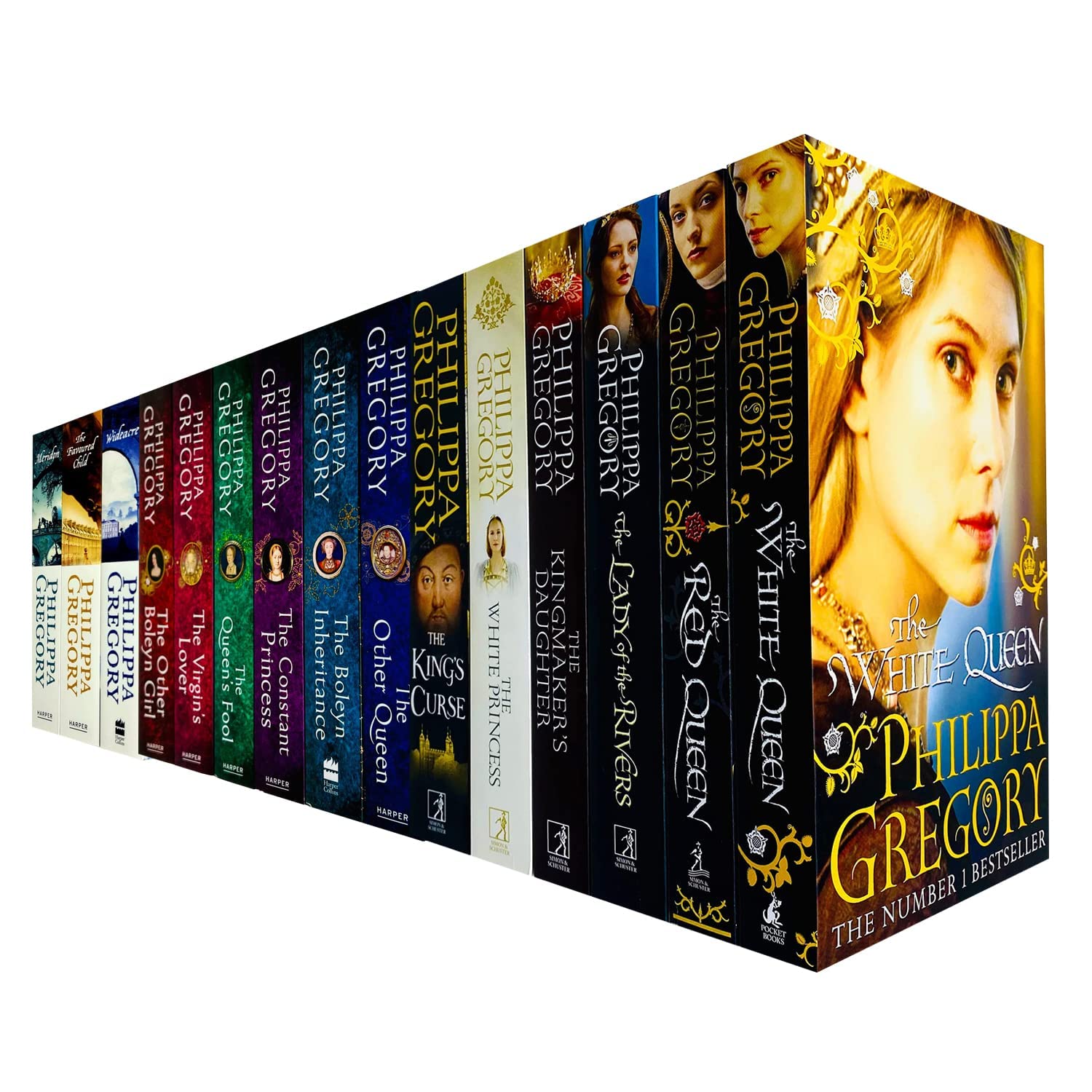 Philippa Gregory Cousins War, Tudor Court & Wildacre Trilogy 15 Books Collection Set by Philippa ...